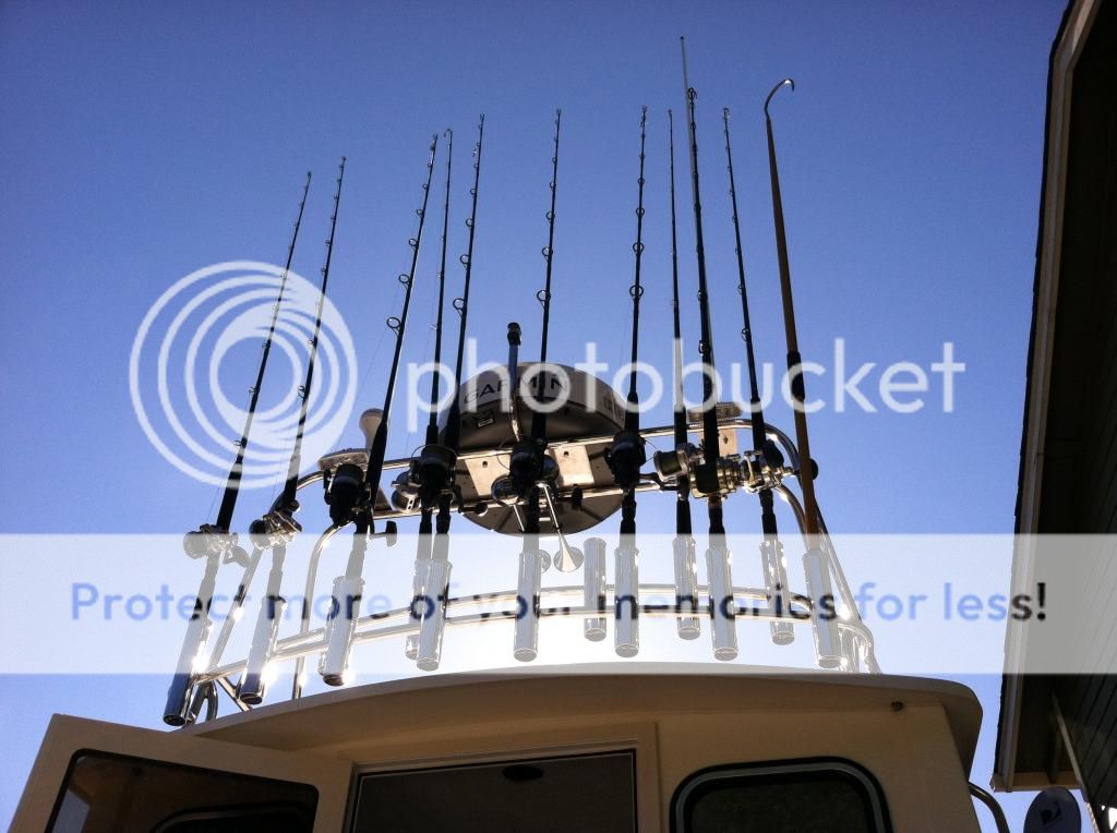 ROCK FISH'S brand new Parker 2320 and BLING BLING stainless radar arch ...