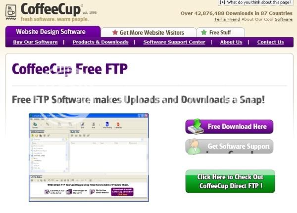 Coffeecup FTP client | my tiny list