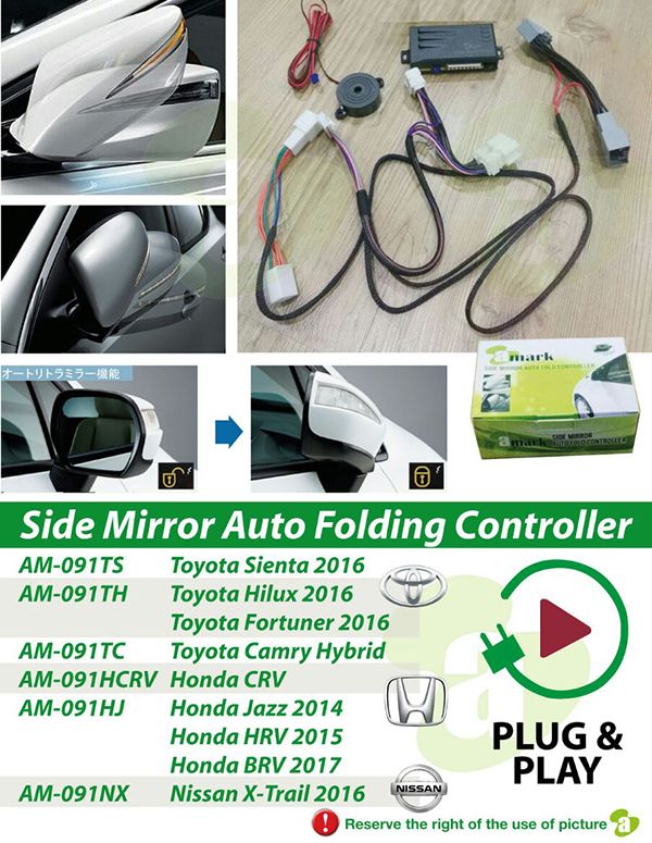 Buy Auto Fold Mirror Module for TOYOTA, HONDA, KIA, HYUNDAI, MAZDA ...
