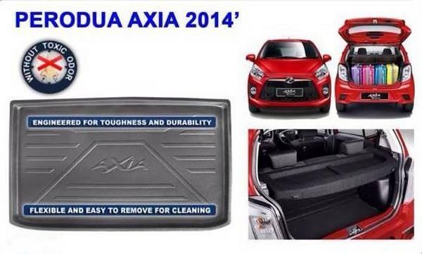 Buy PERODUA AXIA: ORIGINAL ABS Rubber Anti Non Slip Rear Trunk Boot ...
